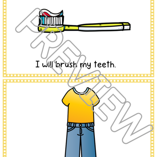 Getting Ready for School Social Skills Story and Checklist - Classful