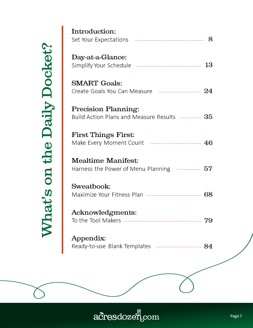 The Daily Docket- Boost Your Productivity with 6 Customizable Printable ...