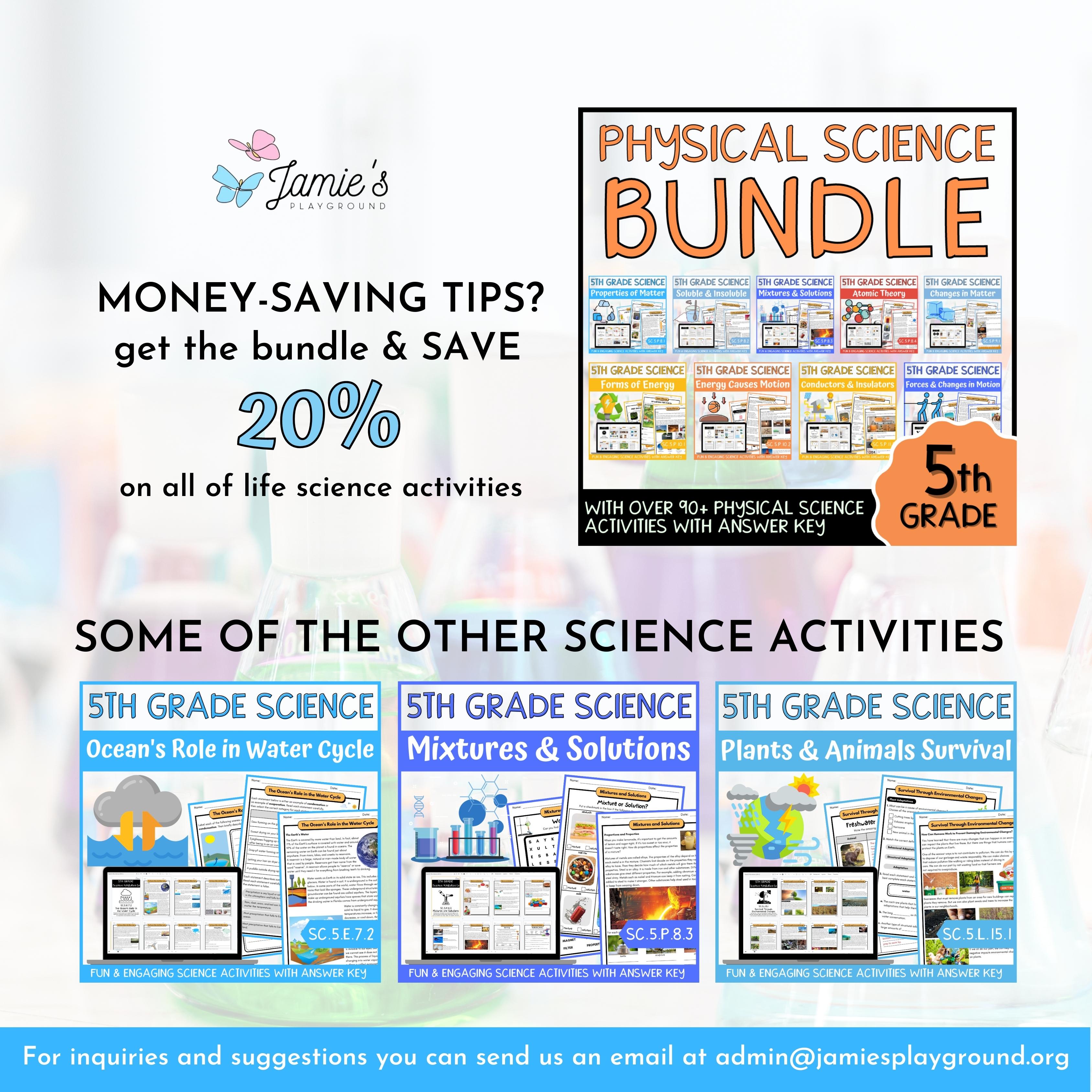 FREE What's the Matter Physical Science Activity - Classful