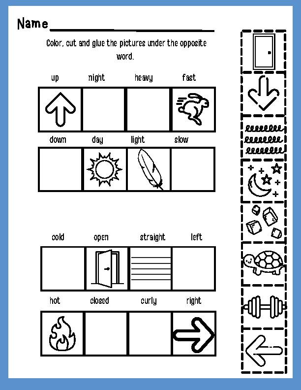 Learning About Opposites - Classful