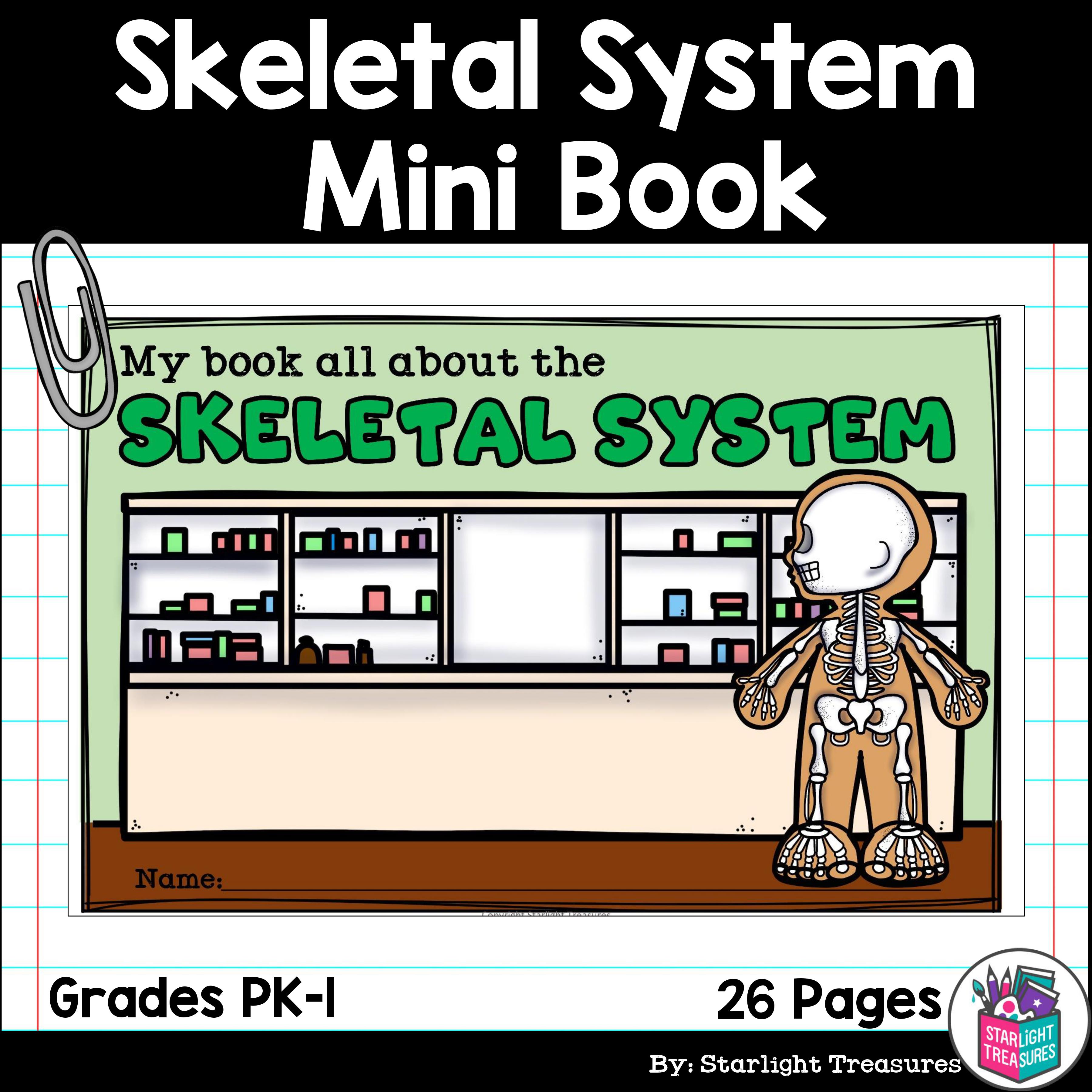 Human Body Systems- Skeletal System Mini Book for Early Readers - Classful
