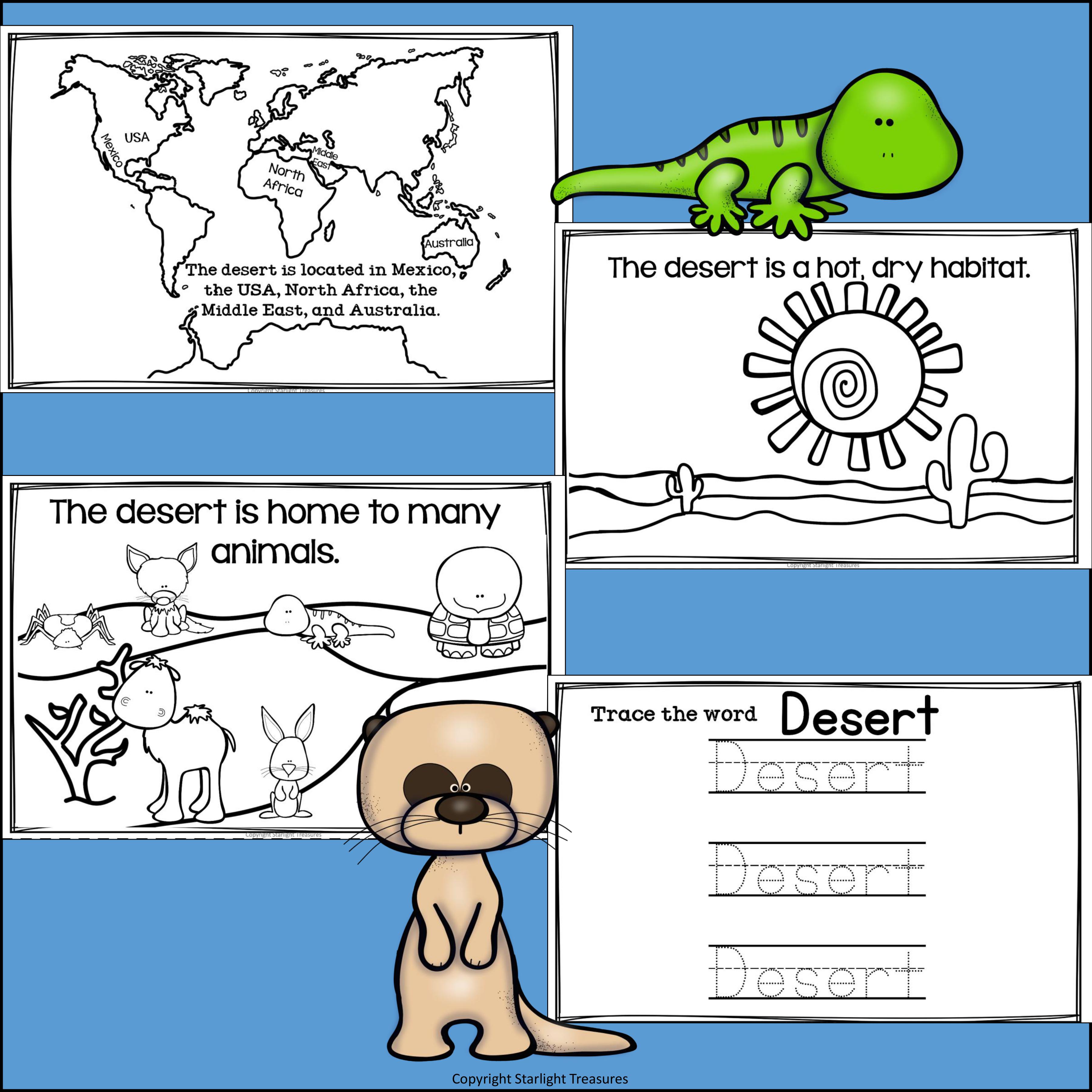 The Desert Mini Book for Early Readers- Desert Animals - Classful