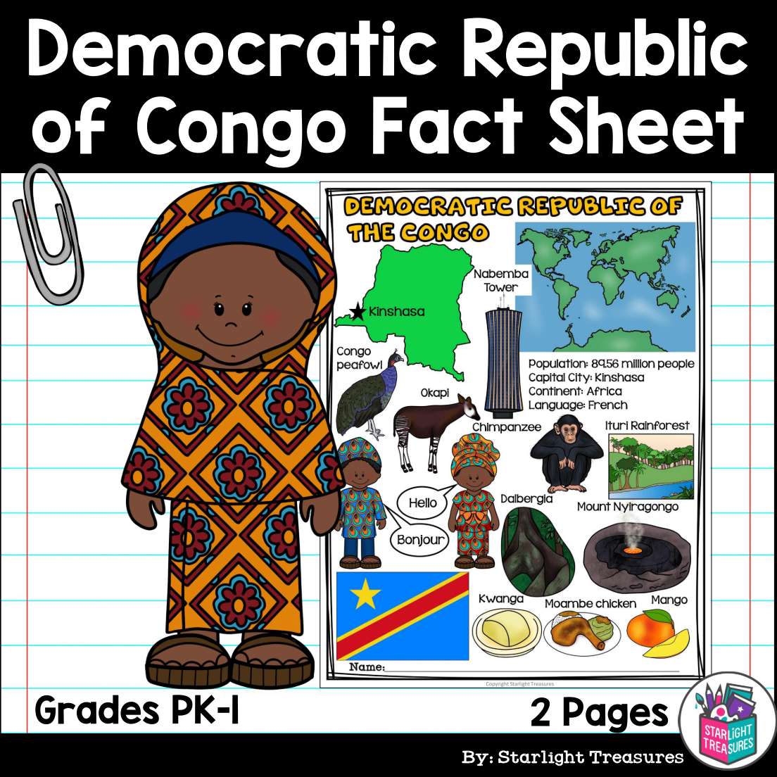 Democratic Republic of the Congo Fact Sheet for Early Readers