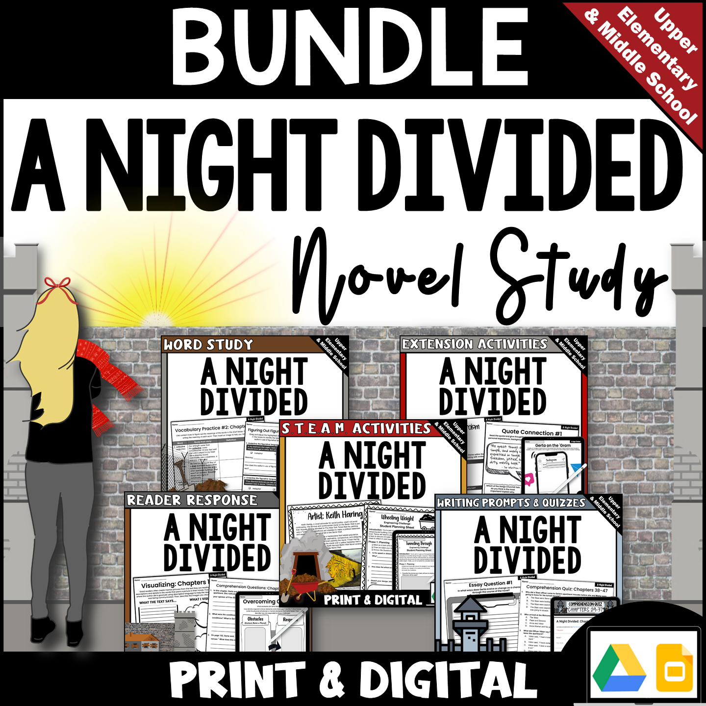 A Night Divided Novel Study Activities BUNDLE - Printable and Digital ...