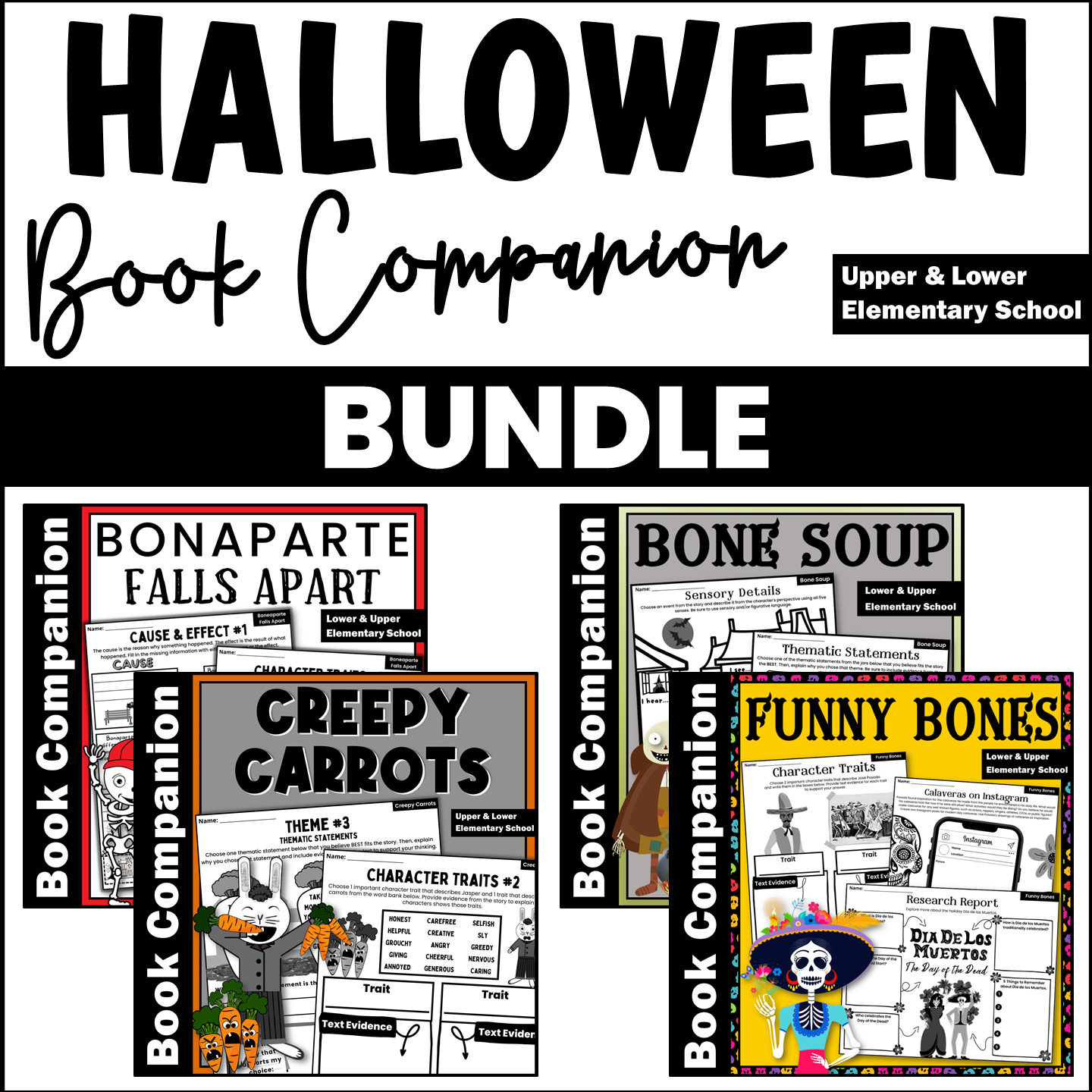 Halloween Interactive Read-Aloud Book Companion and Activities BUNDLE ...