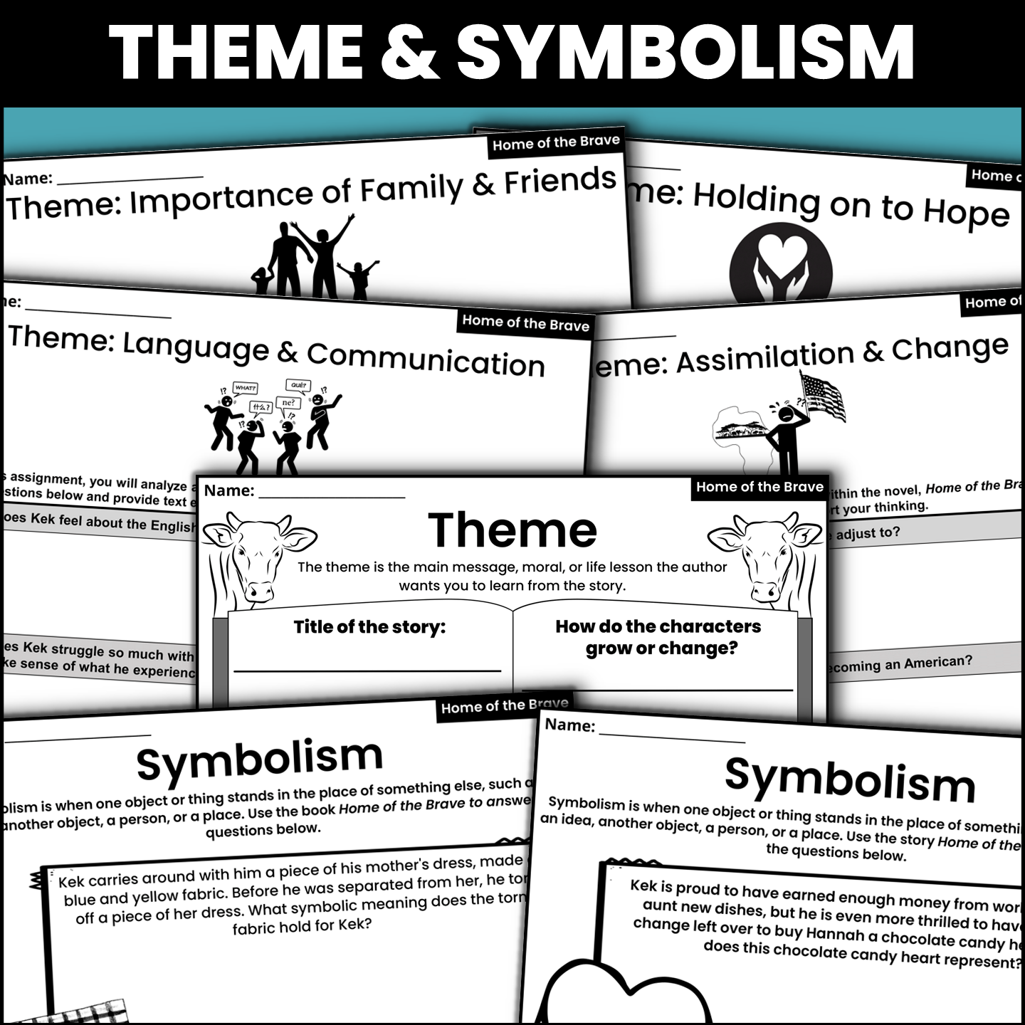 Home of the Brave by Katherine Applegate Novel Study Extension ...