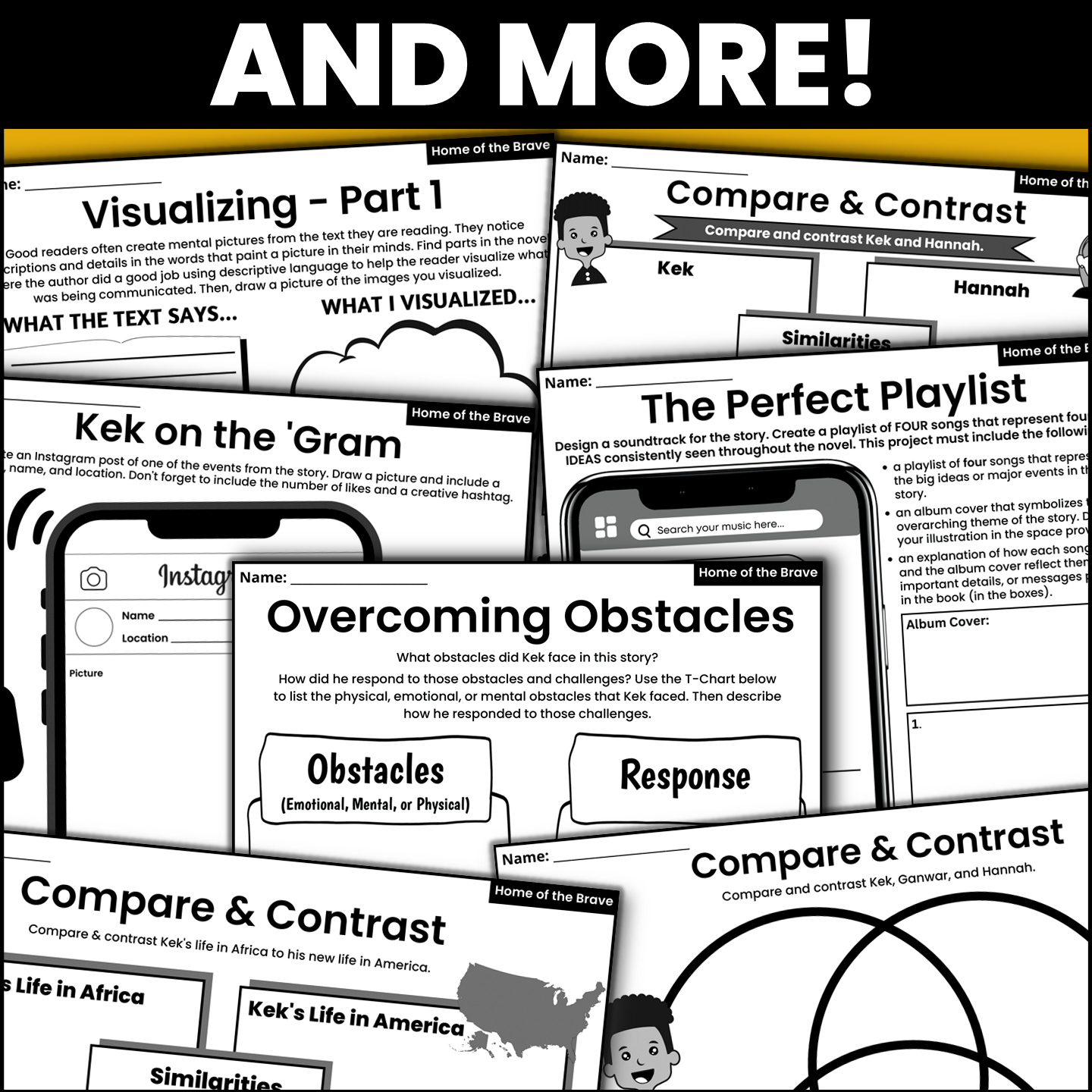 Home of the Brave by Katherine Applegate Novel Study Extension ...