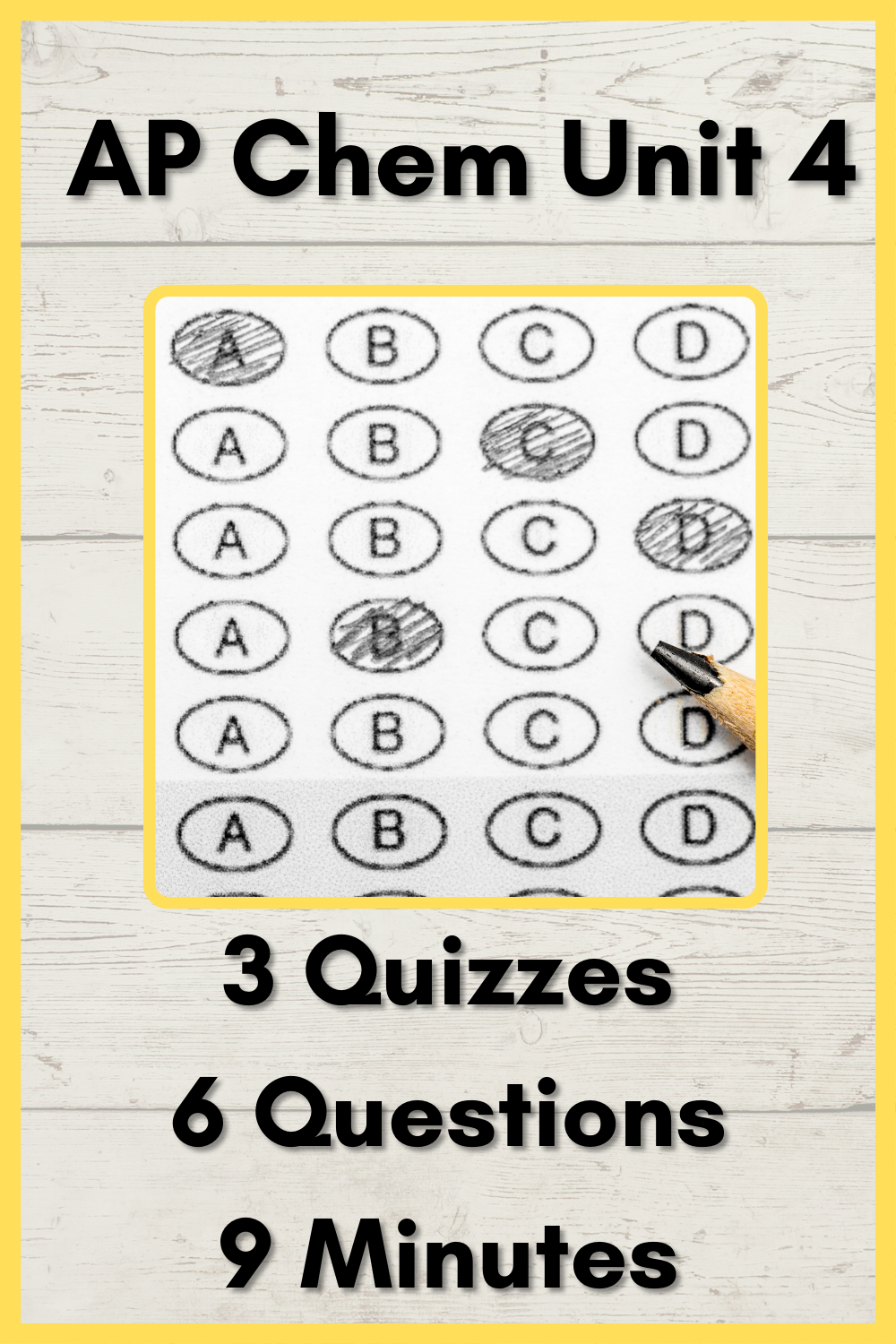 AP Chemistry Unit 4- 3 Multiple Choice Practice Quizzes and Answers ...