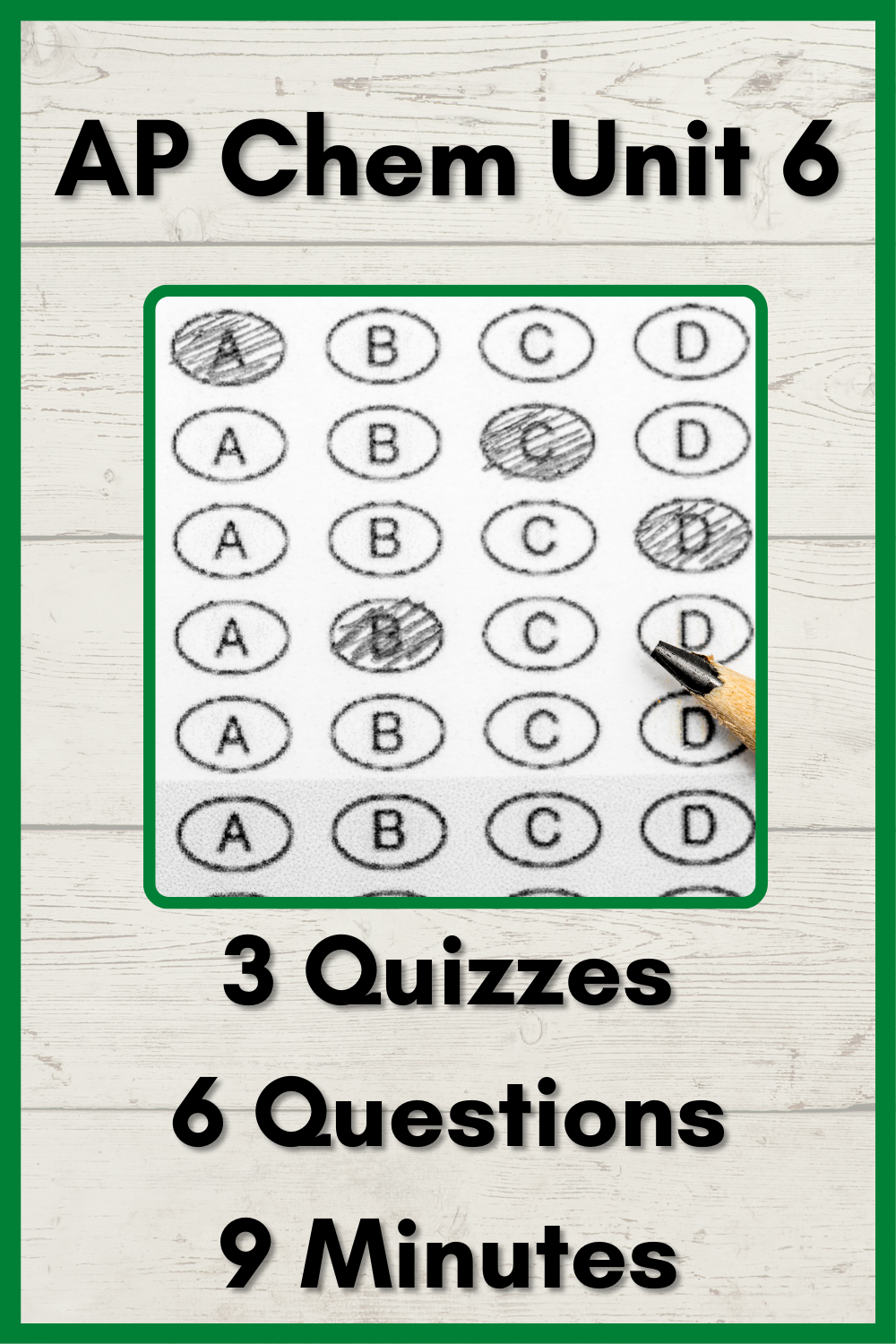 AP Chemistry Unit 6- 3 Multiple Choice Quizzes and Answers - Classful