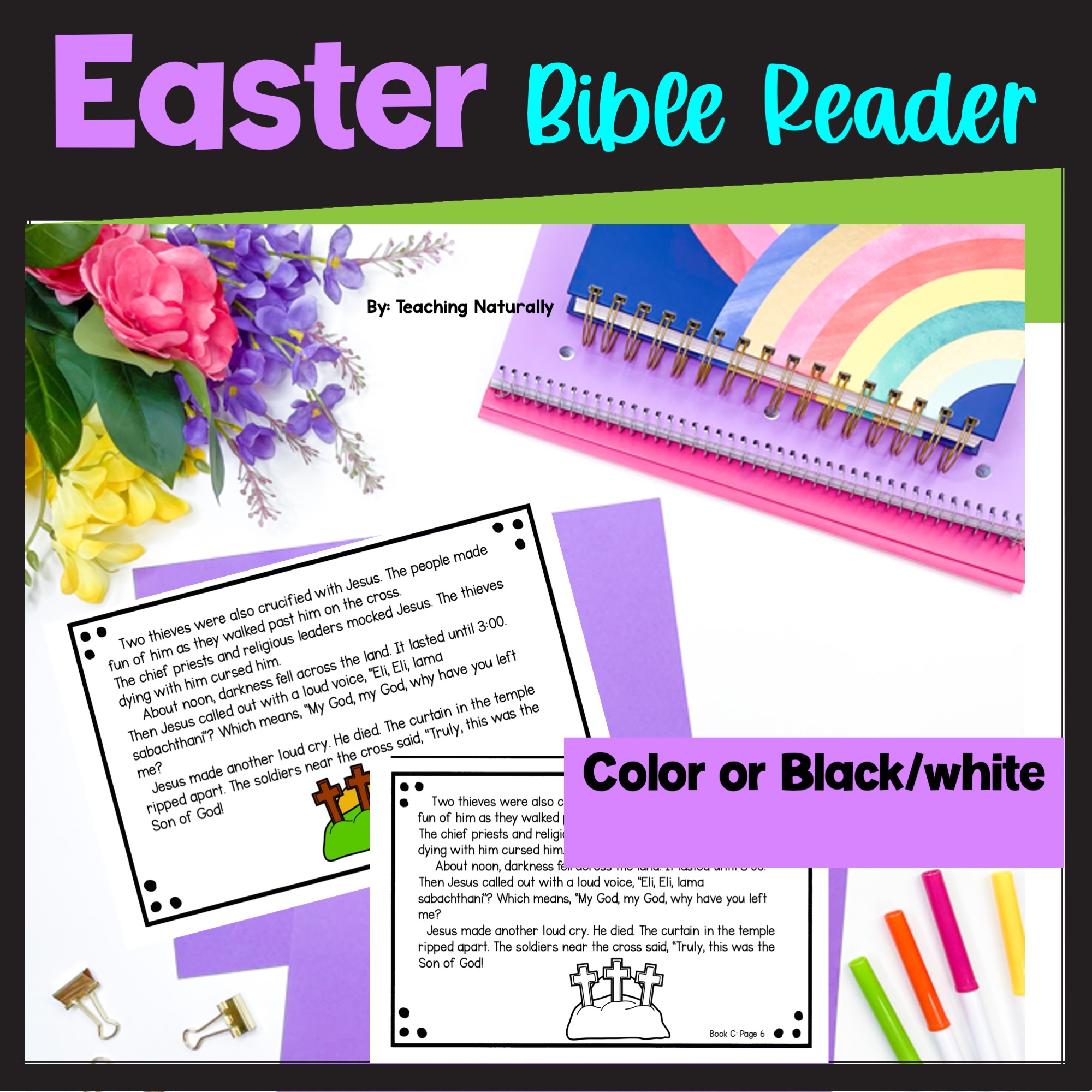 Easter Bible Story Printable Reader Easter Activities Primary Grades ...
