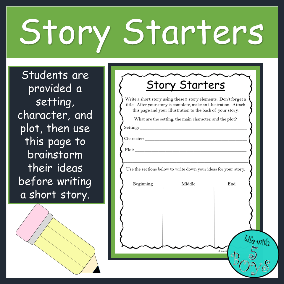 Story Starter Brainstorm Page - Classful