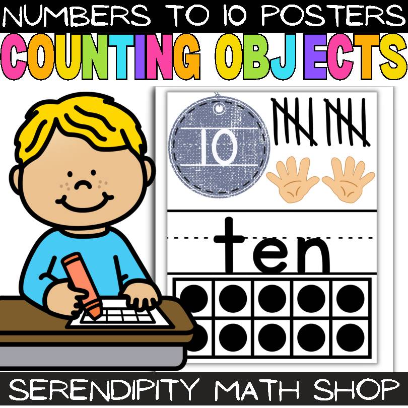 Numbers to 10 Math Posters - Classful