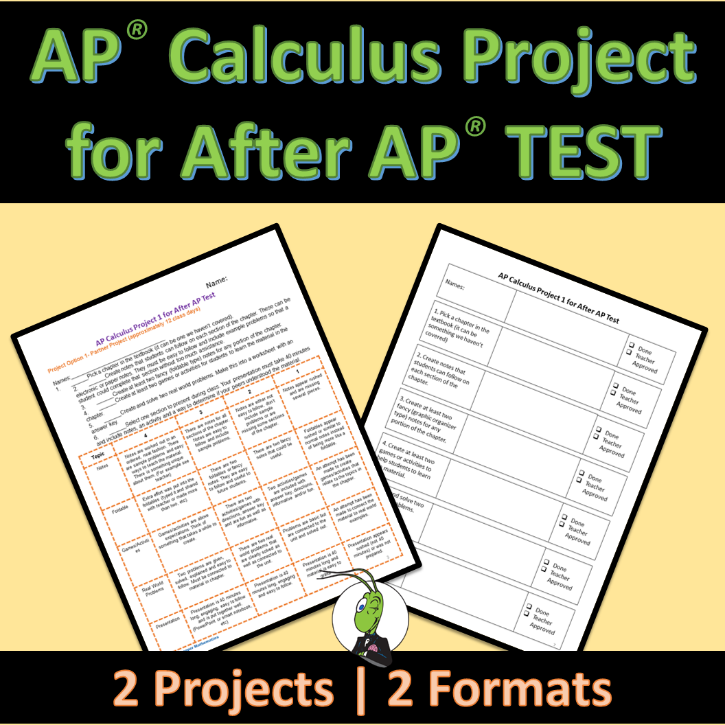 Calculus Project for After AP™ Test | End of Year Project | Google ...