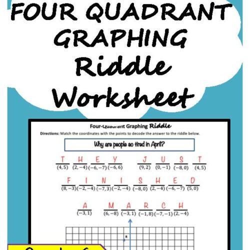Four Quadrant Graphing Coordinate Plane Riddle Worksheet - Classful