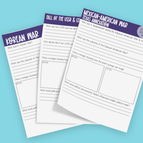 NEW! EVENTS THAT SHAPED OUR MAPS (INCLUDES POWERPOINT) - Classful