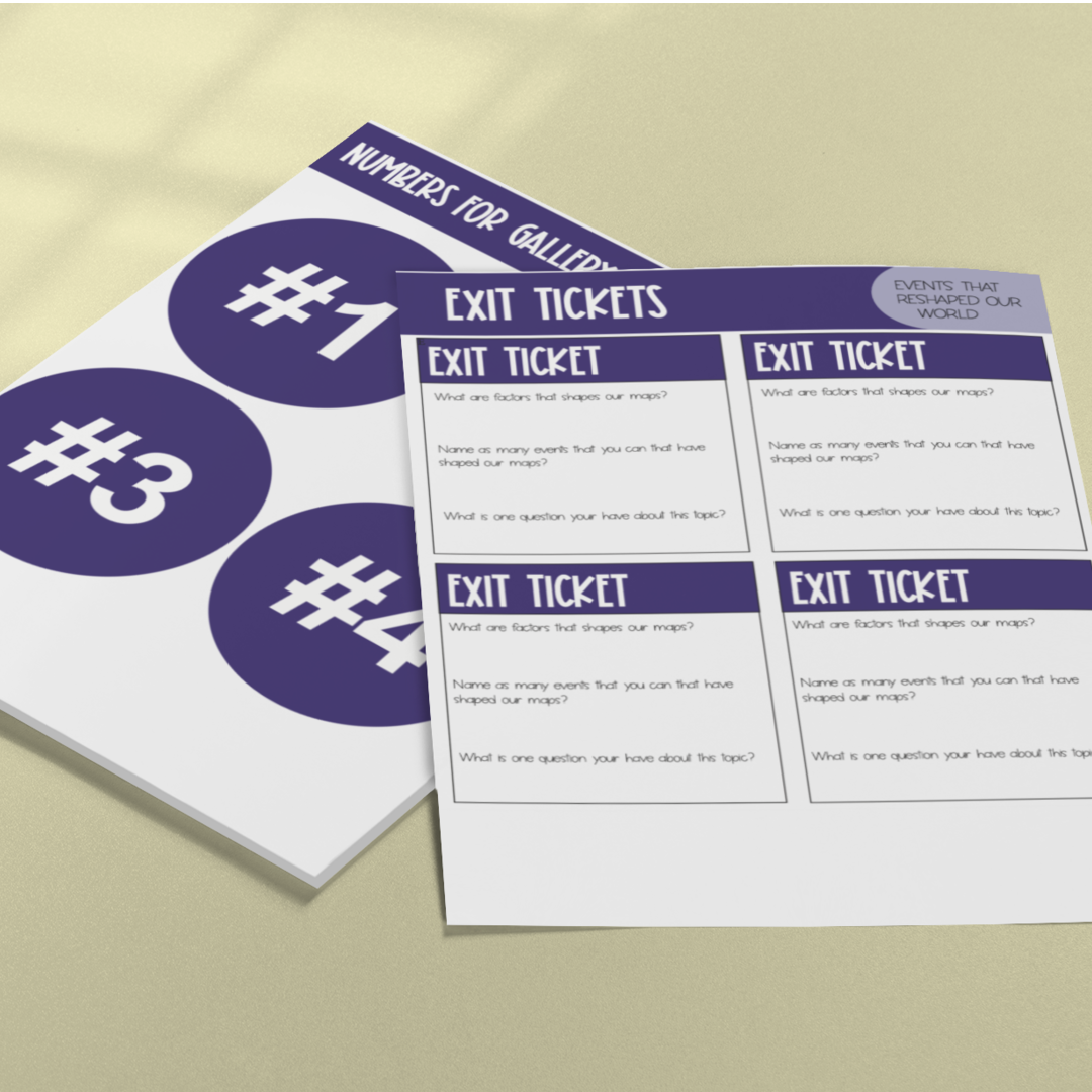 NEW! EVENTS THAT SHAPED OUR MAPS (INCLUDES POWERPOINT) - Classful