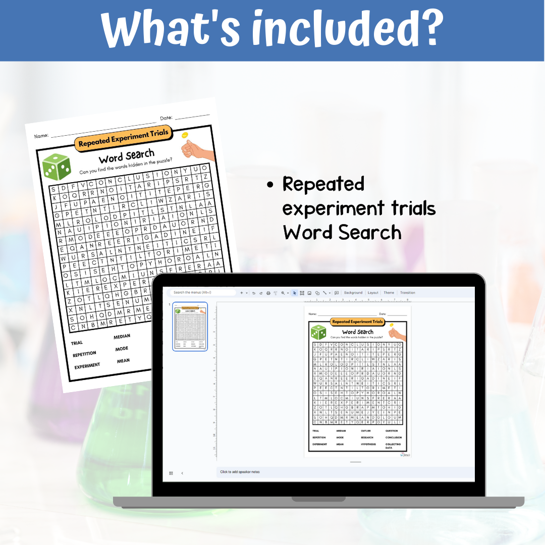 FREE Word Search Science Experiments and Trials Activity - Classful