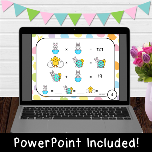 Easter Multiplication Math Logic Puzzle Enrichment Activity - Classful