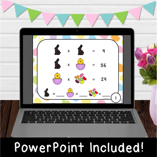 Spring Multiplication Math Logic Puzzle Enrichment Activity - Classful