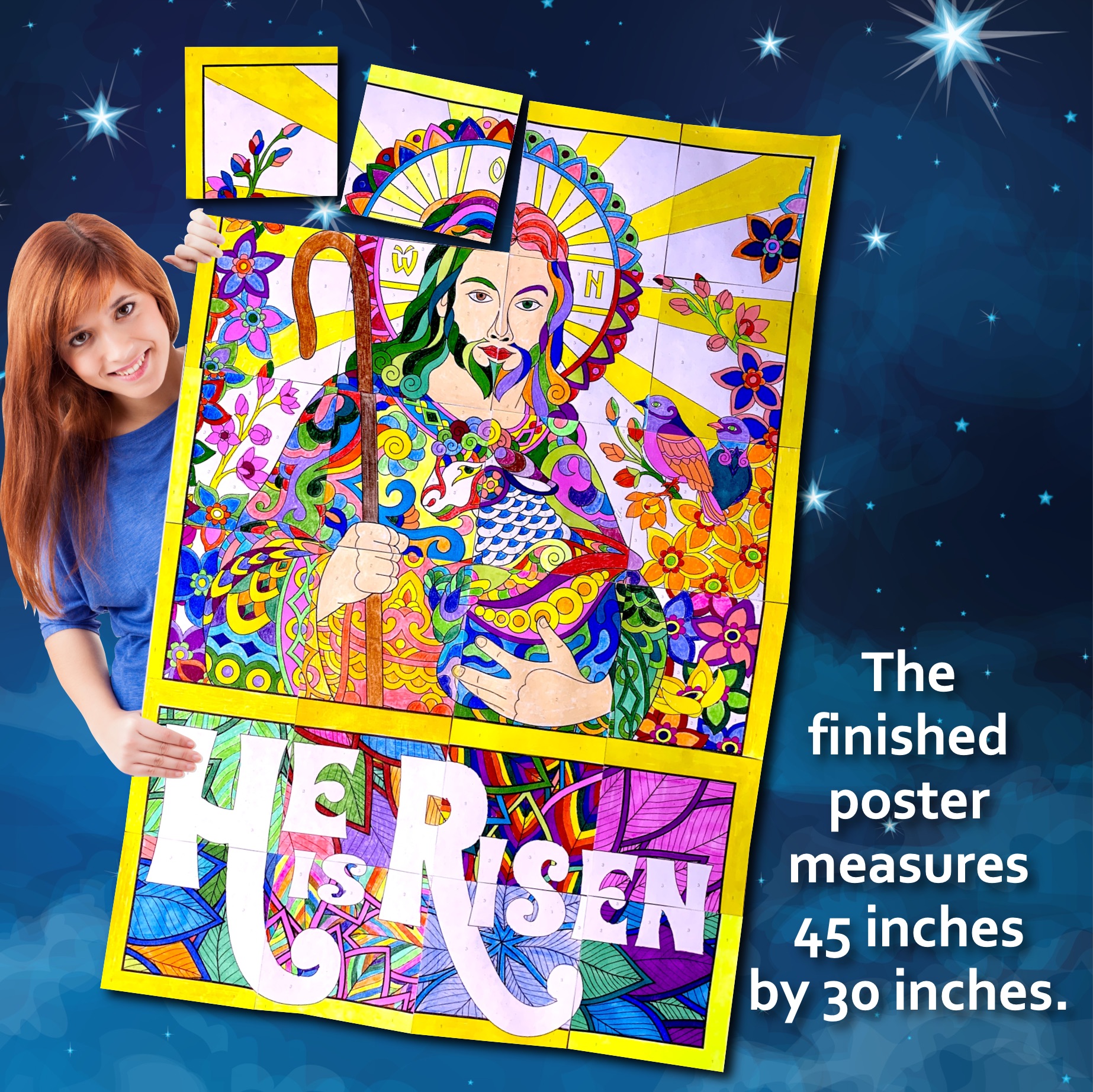 EASTER ACTIVITY- Collaborative Poster - Bulletin Board of Jesus Christ ...