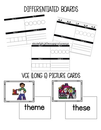 VCe Long E; Tap it, Map it, Graph it|Word Mapping - Classful