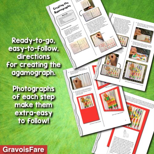 Cinco de Mayo Activities and Crafts- Three Color-by-Number Agamographs ...