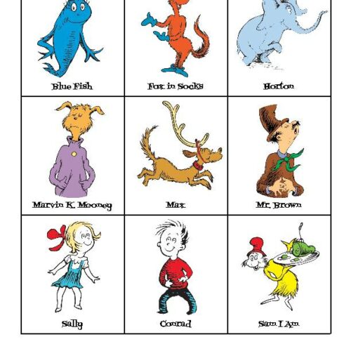 Dr. Seuss Character Memory - Classful