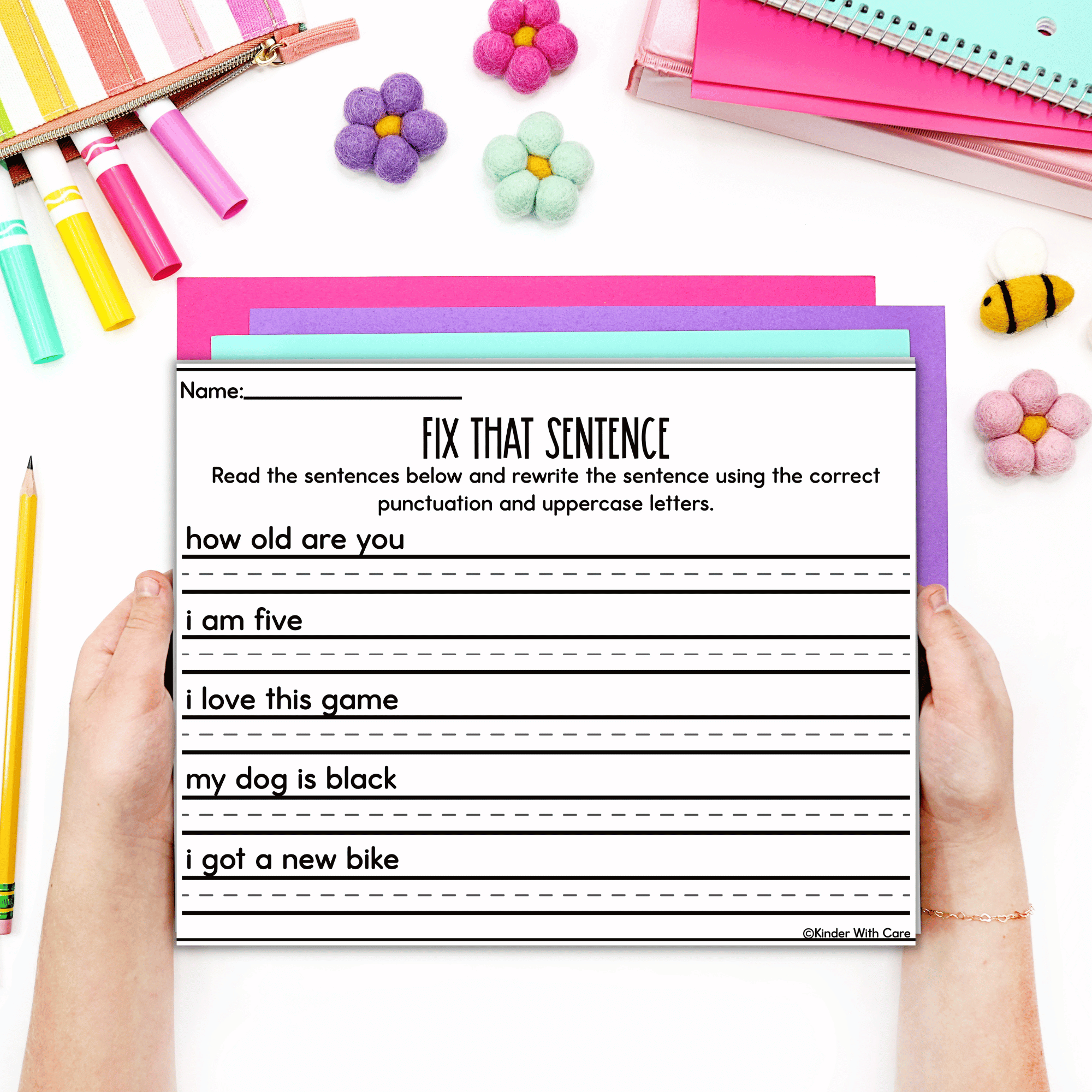 April Sentence Fix It - Classful