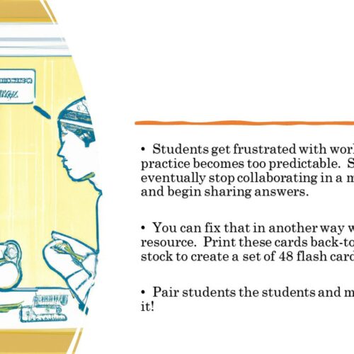 Factoring Quadratic Expressions Card Sort or Flashcard Activity - Classful