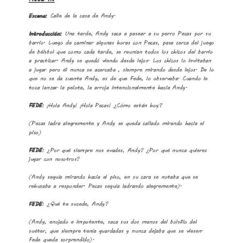 Obra de teatro con vocabulario y preguntas - Classful