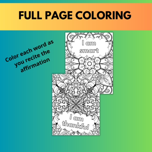 My Affirmations Coloring Book,Affirmations for kids,Affirmation Sayings ...