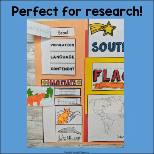 South Korea Lapbook for Early Learners - A Country Study - Classful