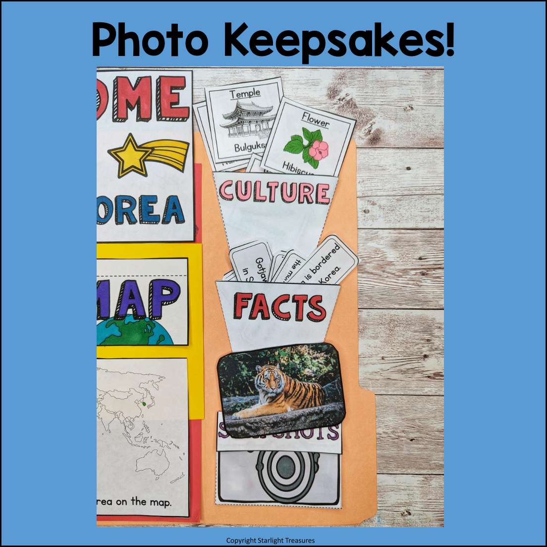 South Korea Lapbook for Early Learners - A Country Study - Classful
