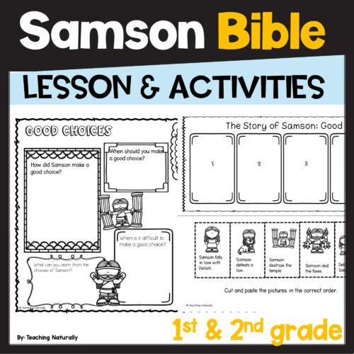 Samson Bible Lesson and Activities Making Good Choices Primary grades ...