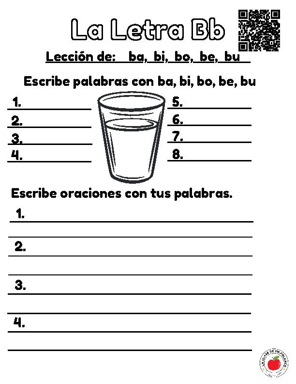 La Letra Bb- ba be bi bo bu - Classful