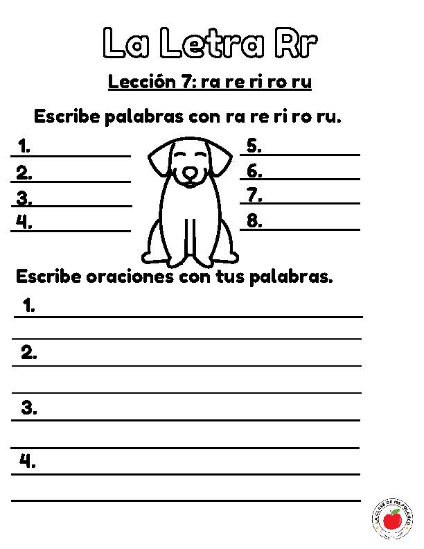 La Letra Rr- Sonido Fuerte ra re ri ro ru - Classful