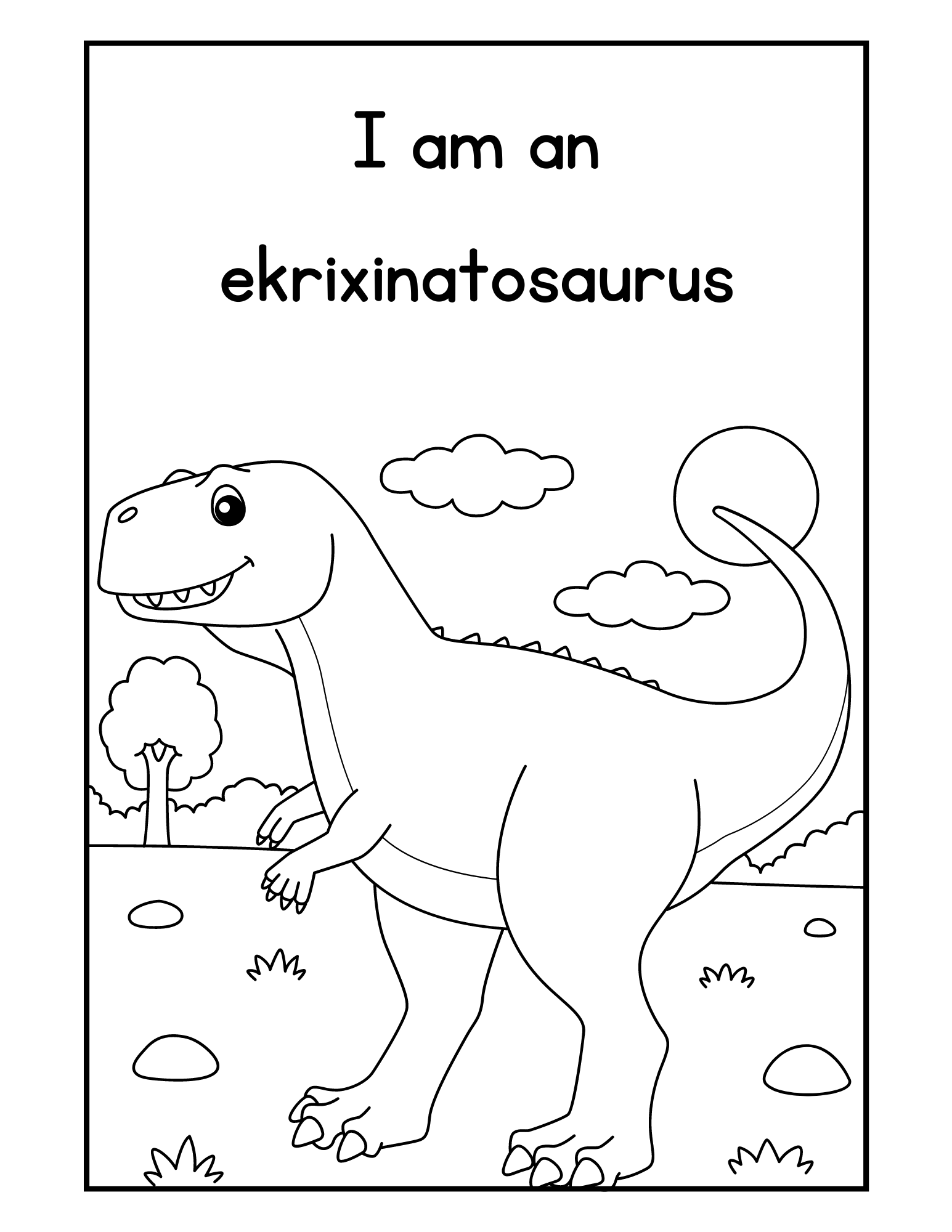 Green Dinosaur Coloring Book - Classful