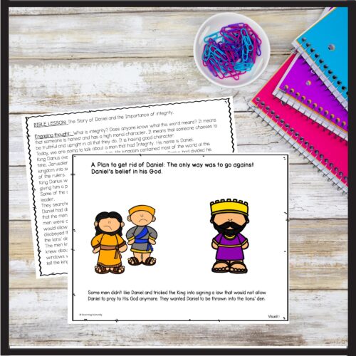 Daniel and the Lion's Den Bible Lesson and Activities 1st 2nd Primary ...