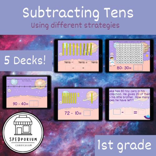 Subtracting Tens using different strategies - Classful