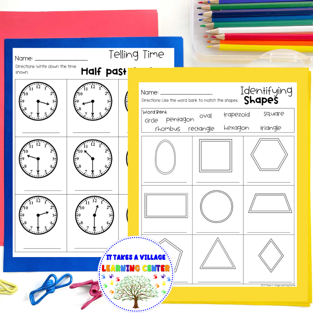 IM Grade 2 Math™ Geometry Money & Telling Time Worksheets - Classful
