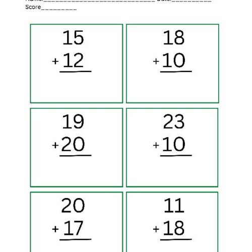 Two digit addition without regrouping | Adaptive resources - Classful