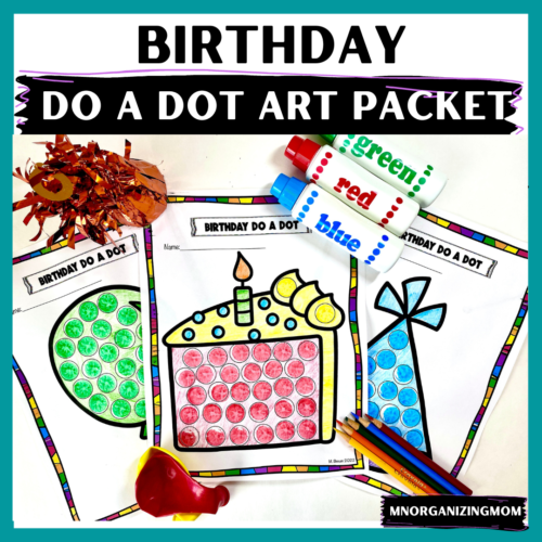 Birthday Do A Dot and Q-Tip Art Packet - Classful