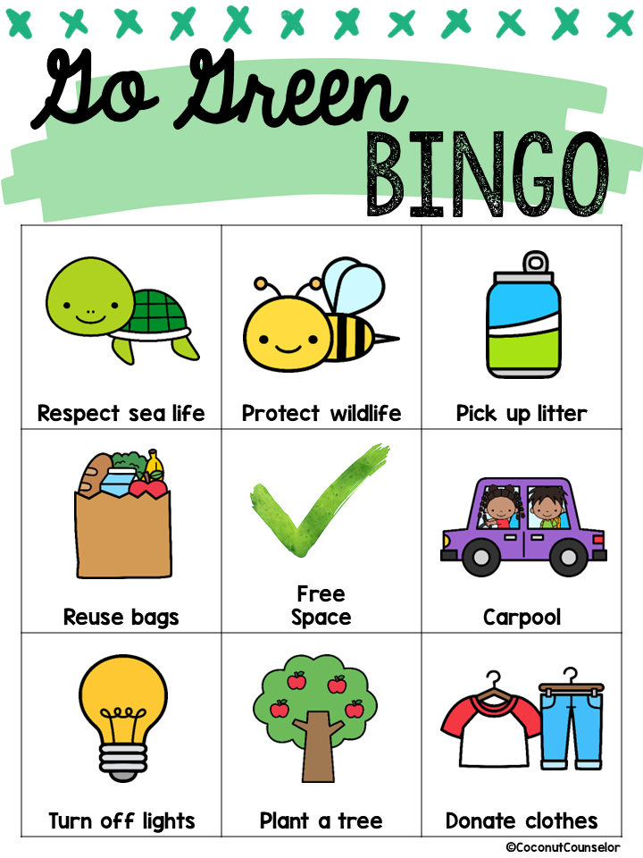 Go Green Bingo Game - Classful