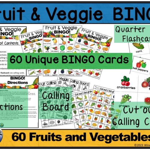 Fruit and Vegetable BINGO - Classful