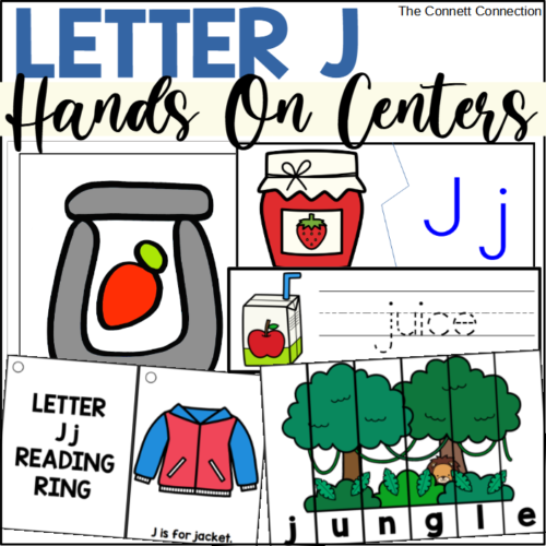 Letter J Worksheets and Hands On Centers Bundle - Classful