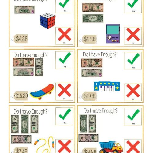 Do I Have Enough Money? | Visual Task Cards - Classful