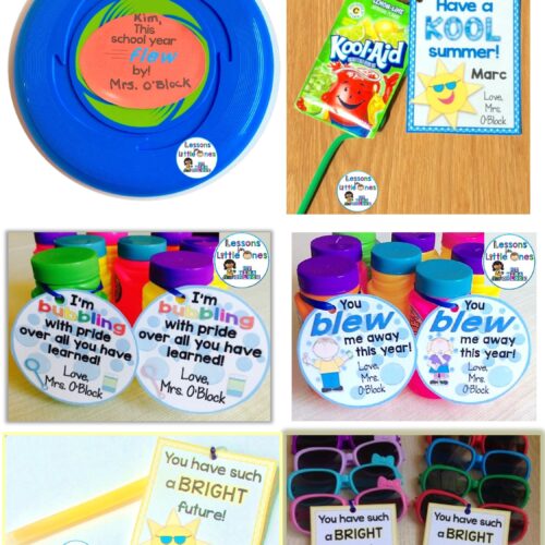 End of the Year Gift Tags & Student Gift Ideas, Editable 26 Designs ...