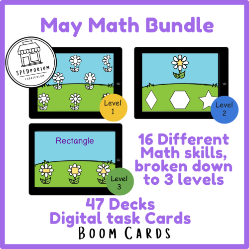 May Basic Math Skills Boom Card Bundle - Classful