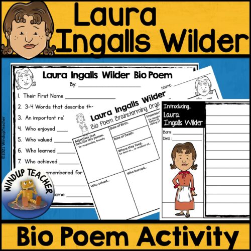 Laura Ingalls Wilder Poem Writing Activity - Classful