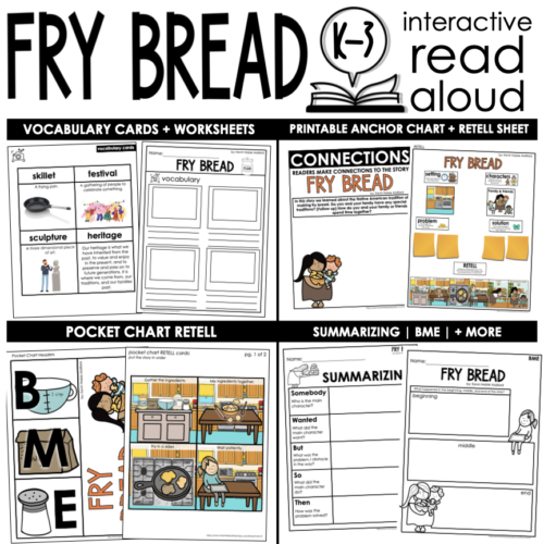 Fry Bread Interactive Read Aloud Activities | A Native American Family ...